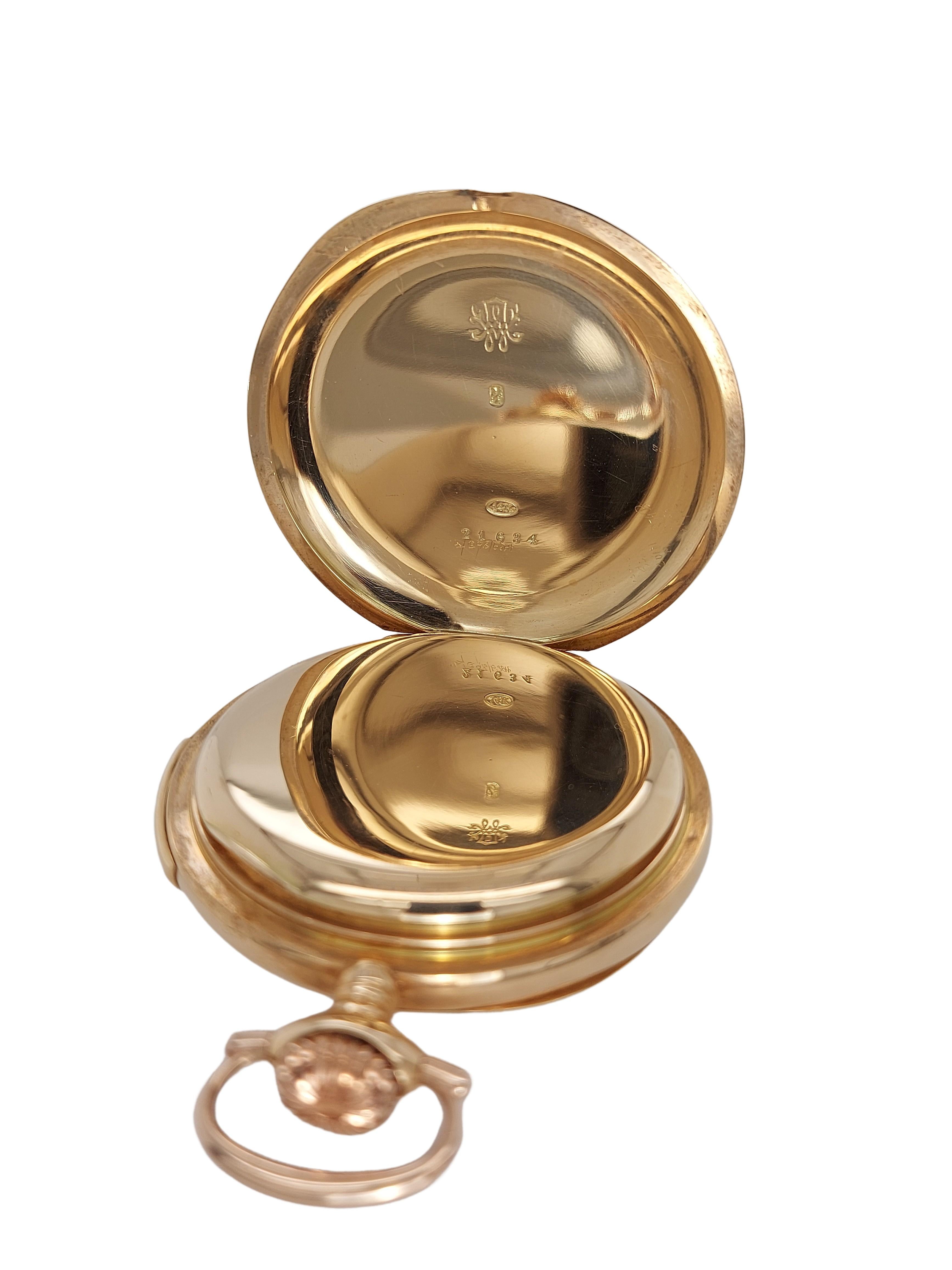 Touchon and Co 14kt Yellow Gold Minute Repeater Pocket Watch with ...