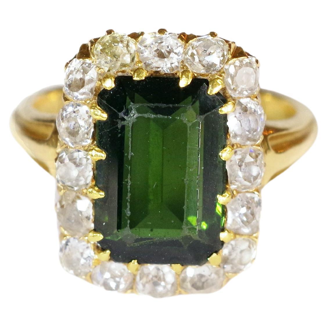 Customizable Natural Cushion Cut Ruby and Diamond Cluster Ring in 18K ...