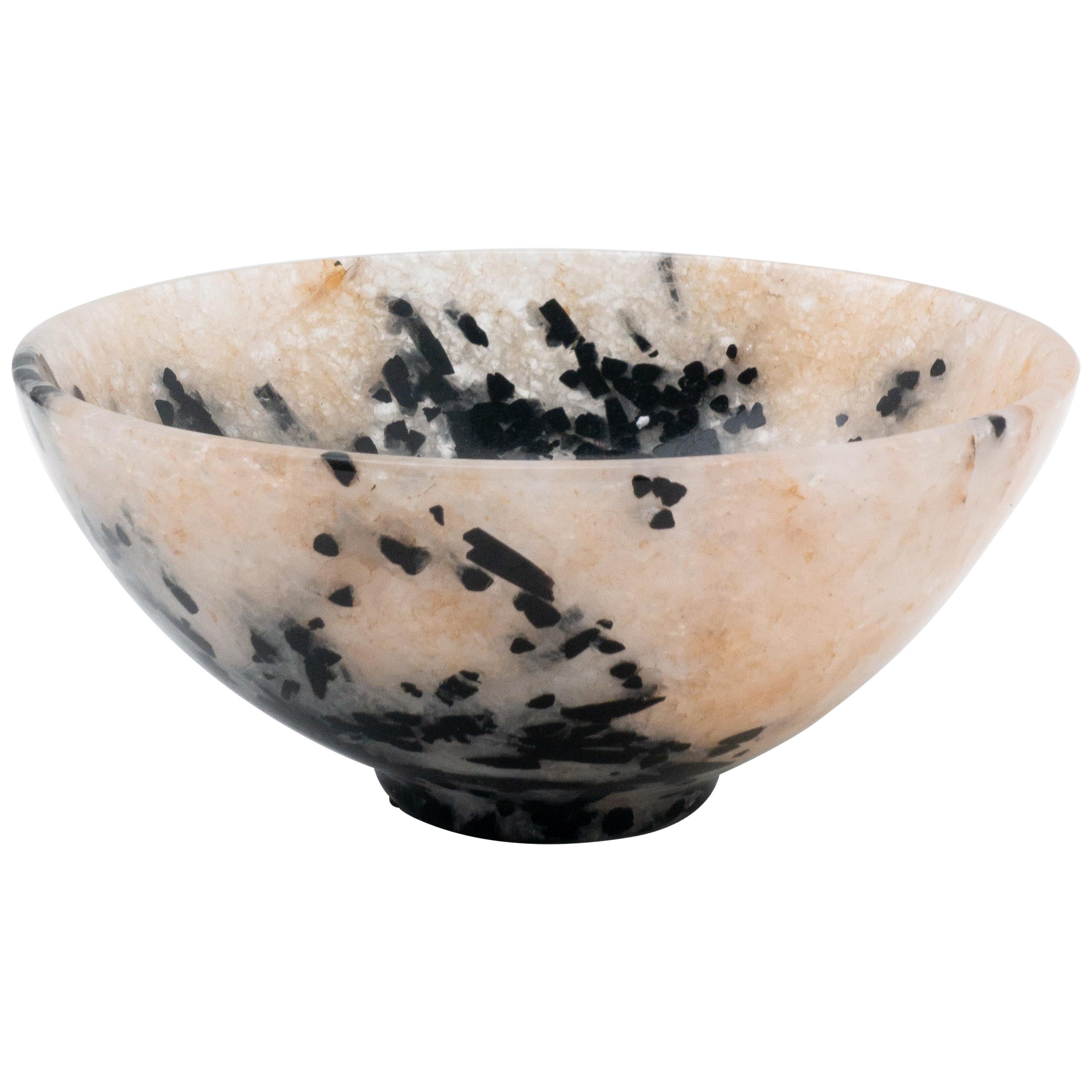 Tourmaline in Quartz Bowl at 1stDibs