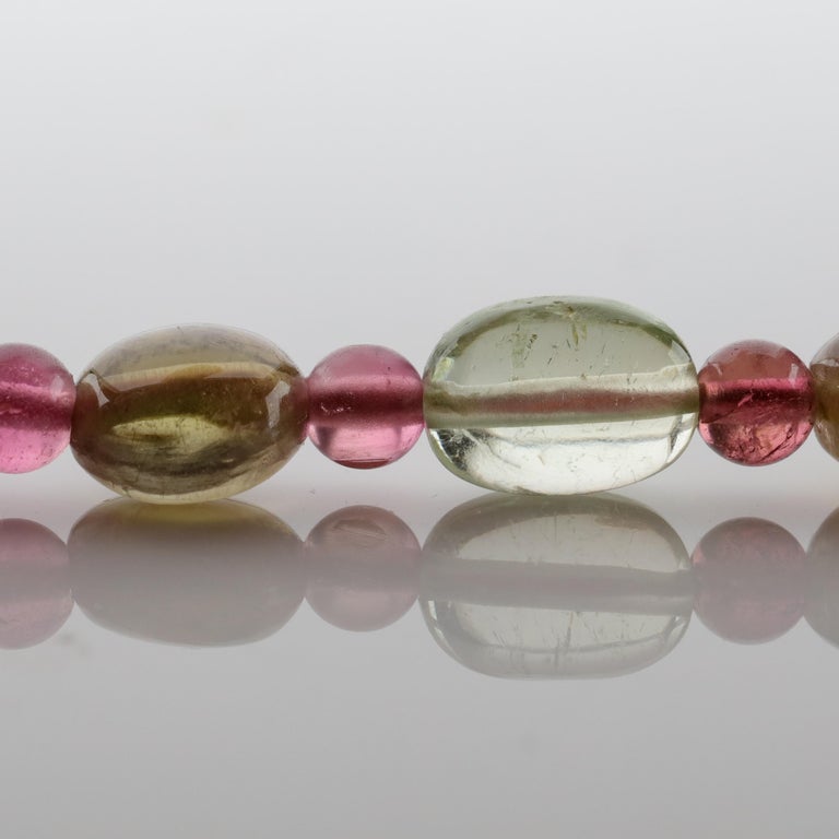 Tourmaline Necklace Multi-Color Beads English Arts and Crafts at ...
