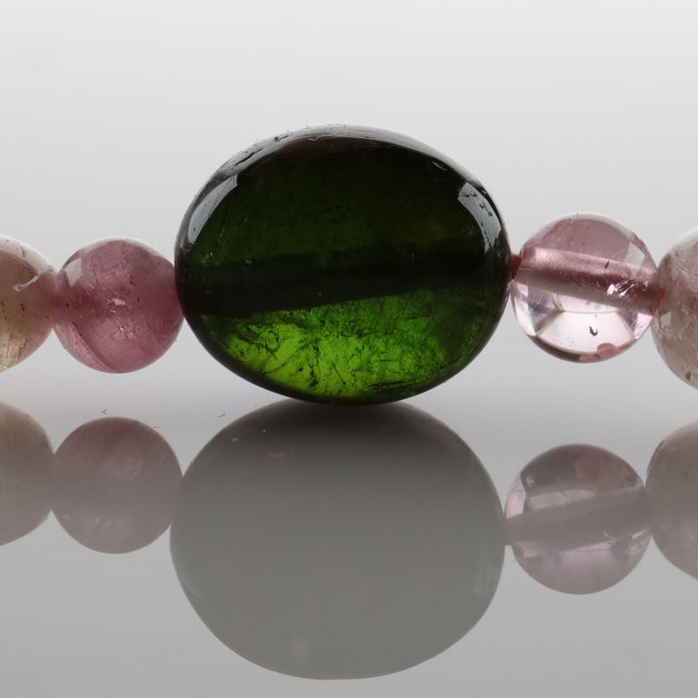 Tourmaline Necklace Multi-Color Beads English Arts and Crafts at ...