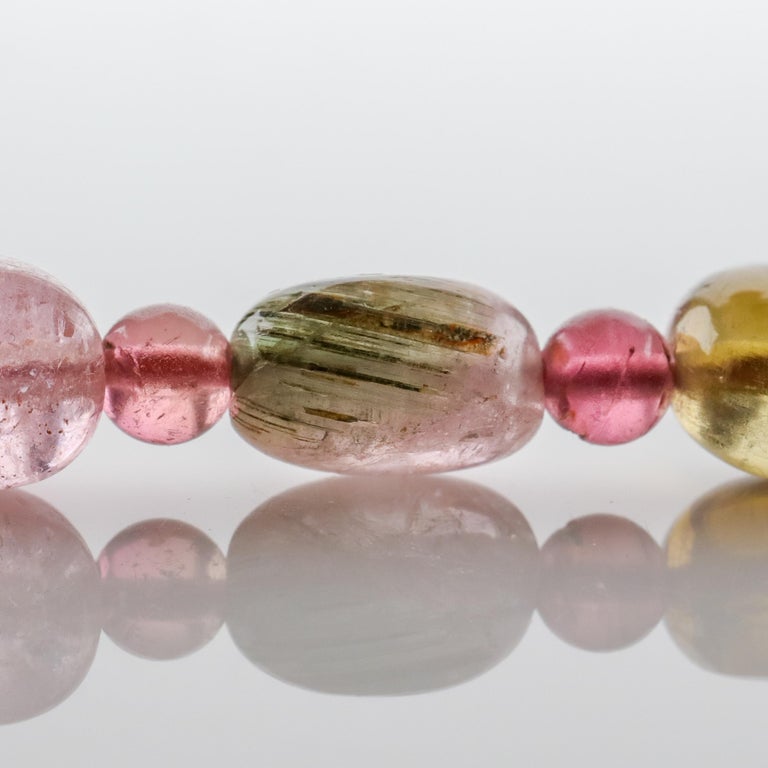 Tourmaline Necklace Multi-Color Beads English Arts and Crafts at ...