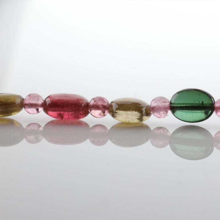 Tourmaline Necklace Multi-Color Beads English Arts and Crafts at ...