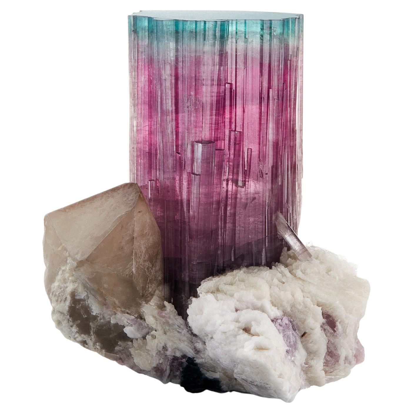 Tourmaline with Cleavelandite and Smoky Quartz at 1stDibs