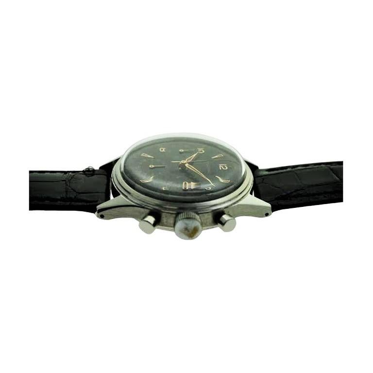 Tourneau Watch Company Stainless Steel Three Register Chronograph at ...