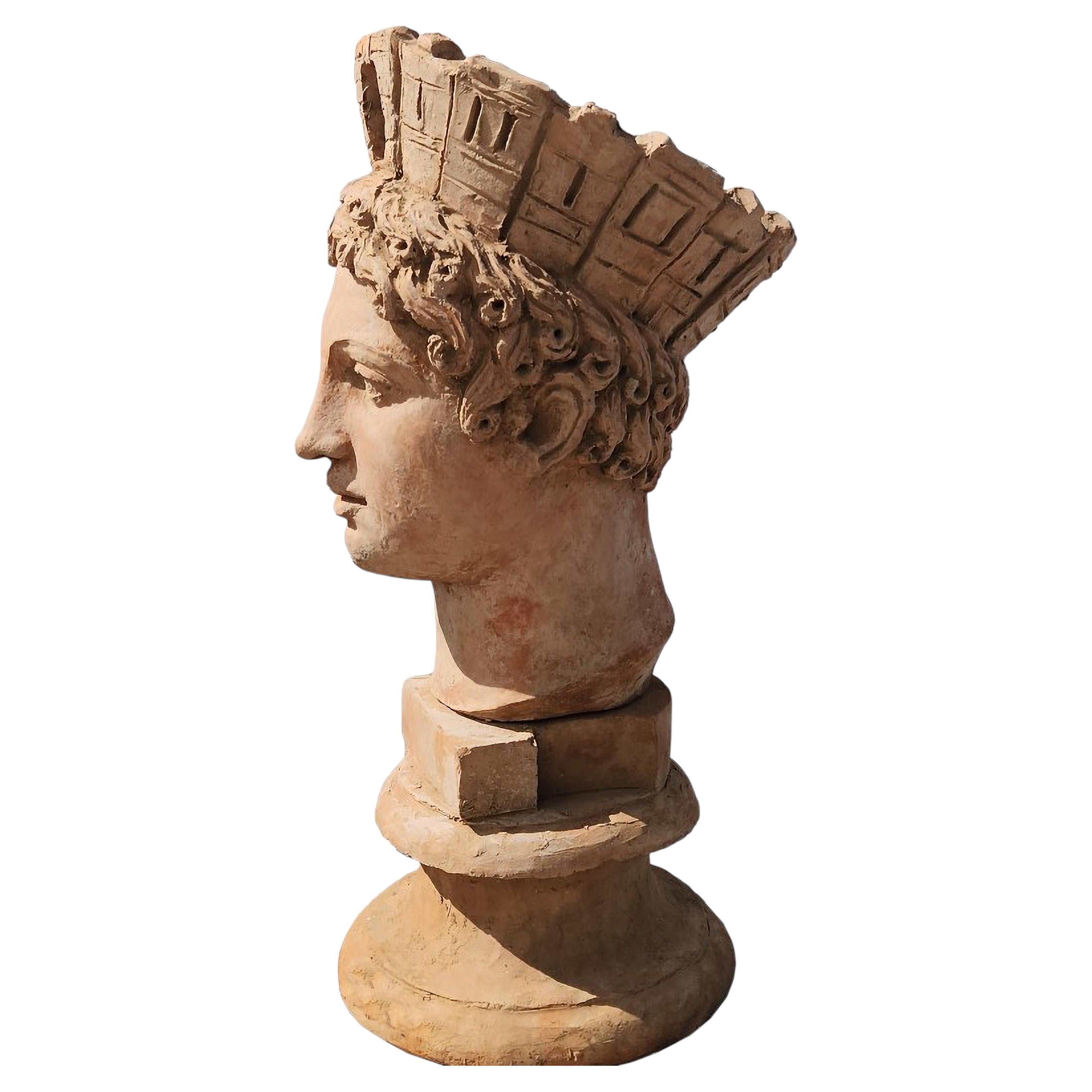TOWERED HEAD OF CYBELE - THE GREAT MOTHER 21st Century For Sale at 1stDibs