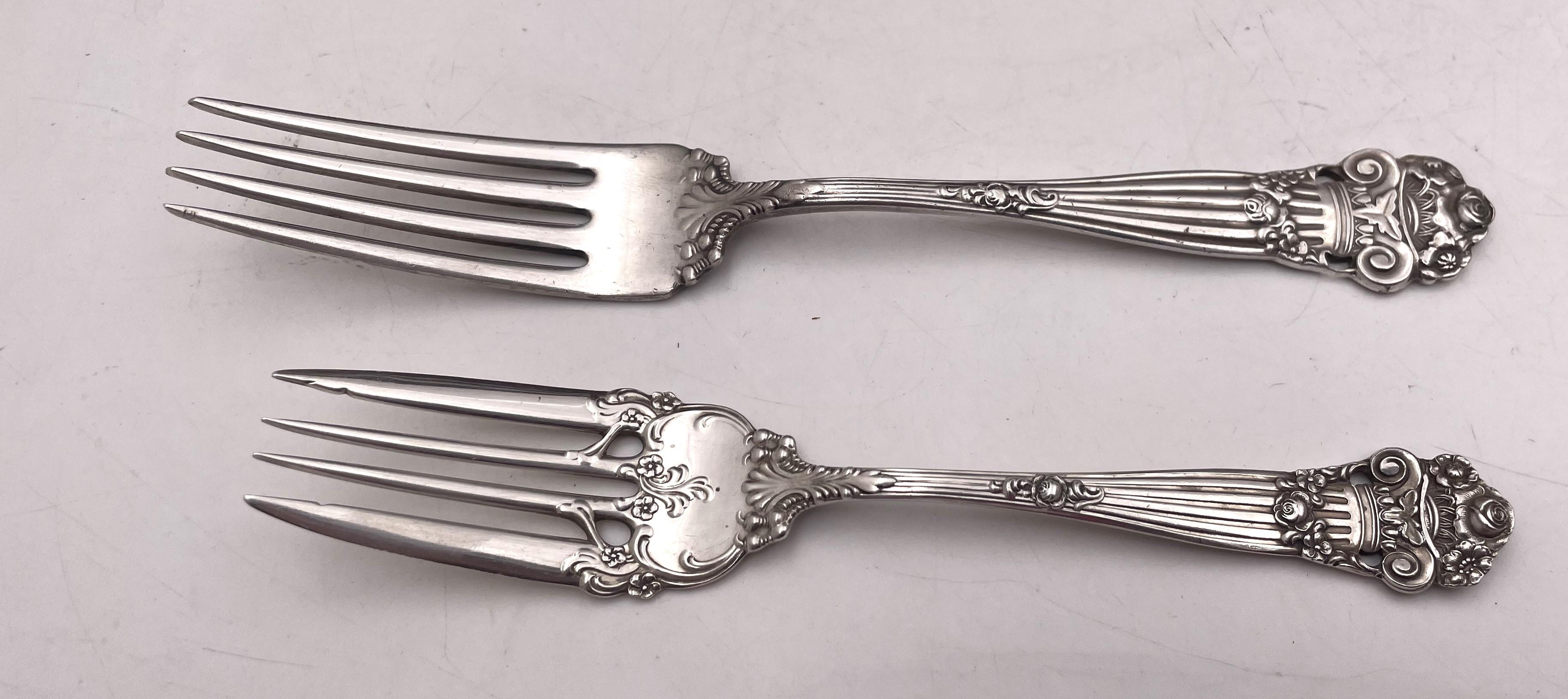Towle Sterling Silver 72-Piece Flatware Set in Georgian Pattern For ...