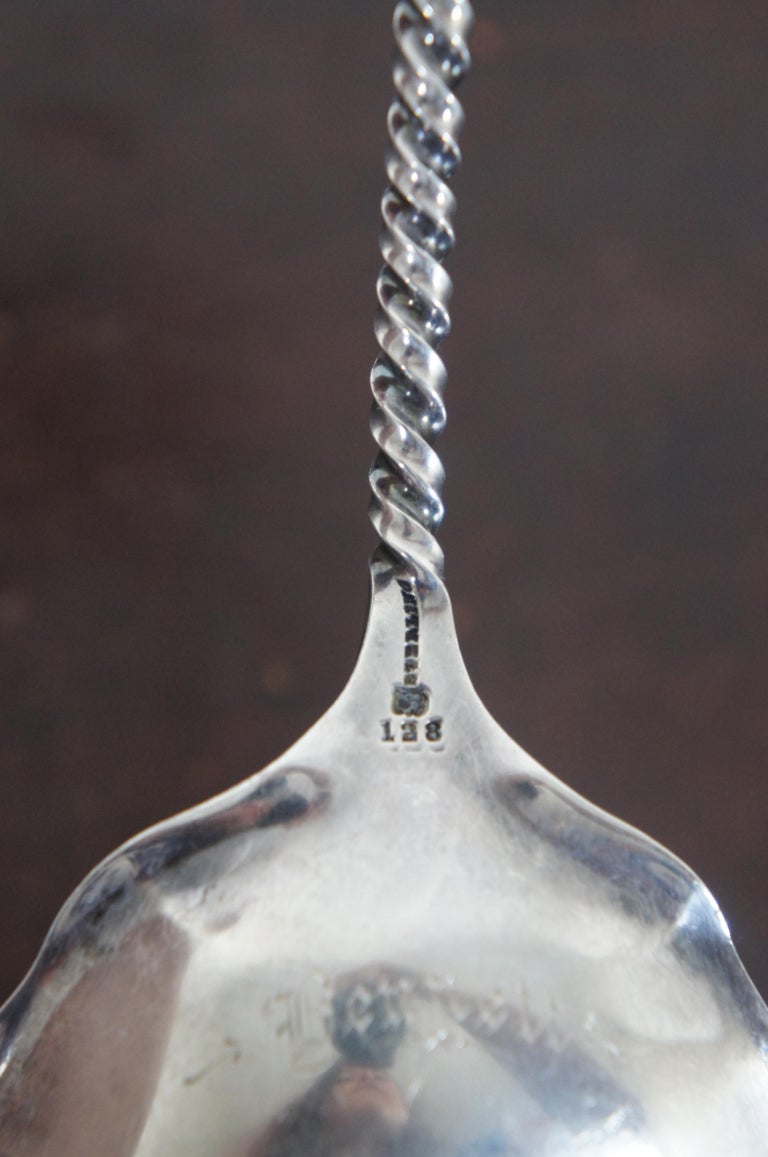 Towle Sterling Silver .925 Scalloped Twisted Berry Citrus Serving Spoon ...
