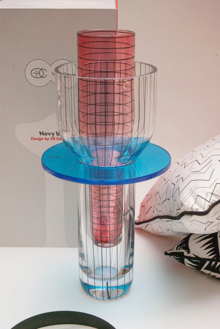 Toy Vase Red and Blue For Sale at 1stDibs