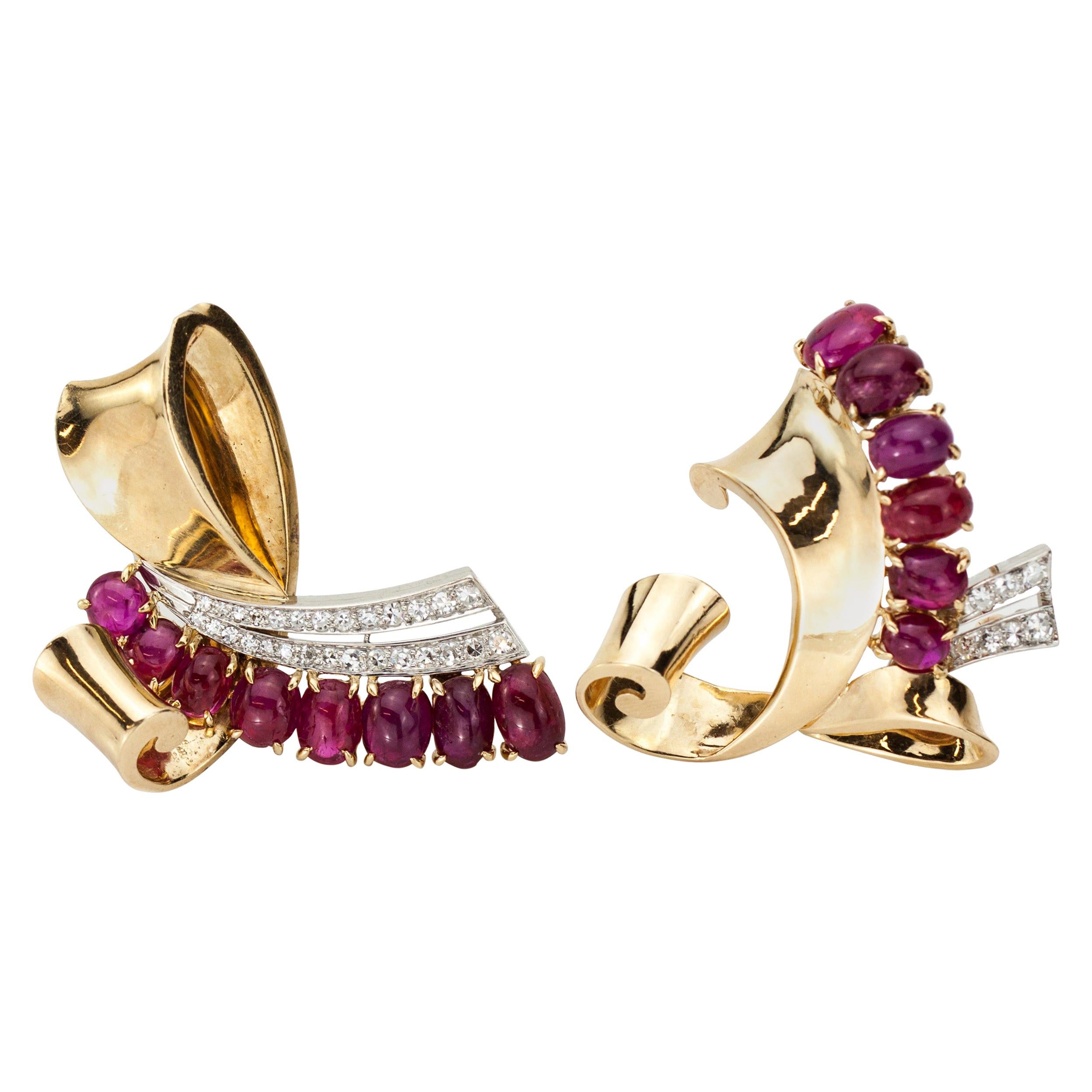 Mauboussin Trabert and Hoeffer Retro Clip Brooch at 1stDibs