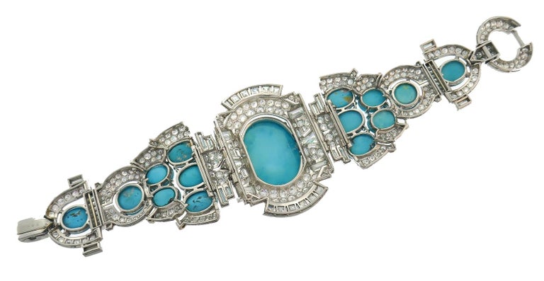 Vintage Trabert and Hoeffer-Mauboussin Bracelet Platinum Persian ...