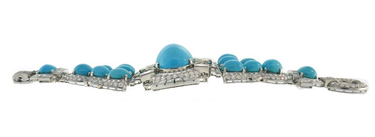 Vintage Trabert and Hoeffer-Mauboussin Bracelet Platinum Persian ...