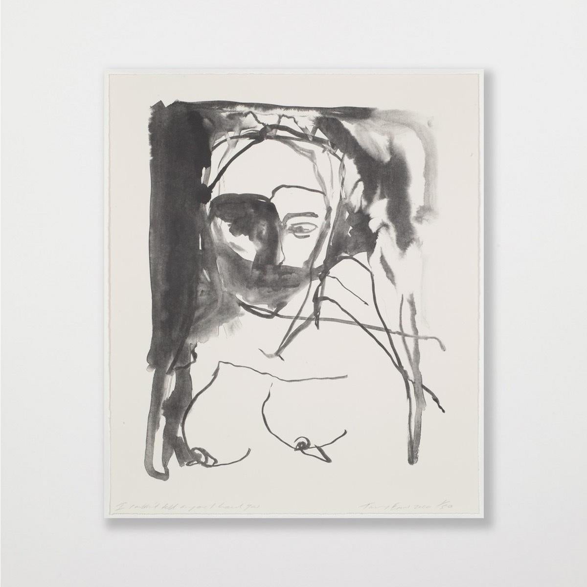 Tracey Emin - These Feelings Were True -Emin, Contemporary, YBAs, Lithograph, Blue, Portrait For ...