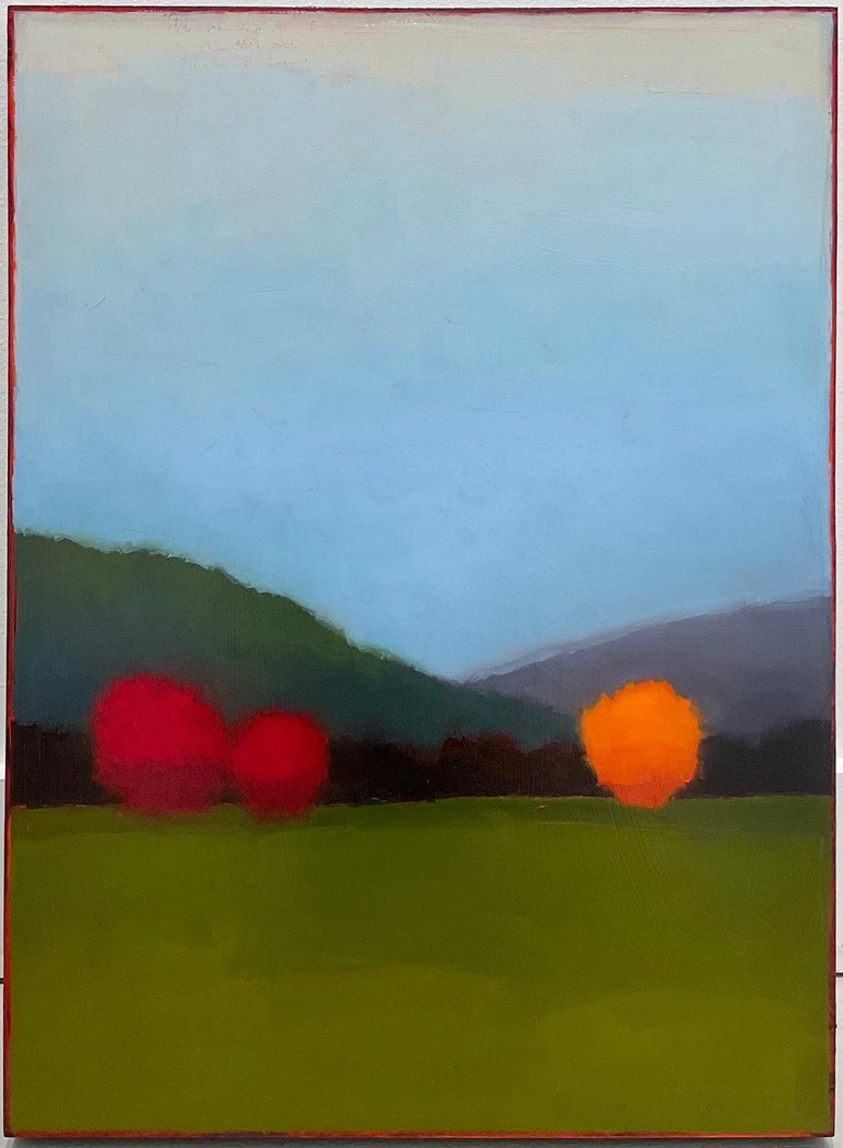 Tracy Helgeson - Autumn Across the Road (Minimal Abstracted Landscape ...
