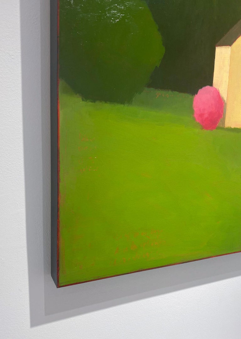 Tracy Helgeson - Tree Surround (Color Field Landscape Painting of White ...