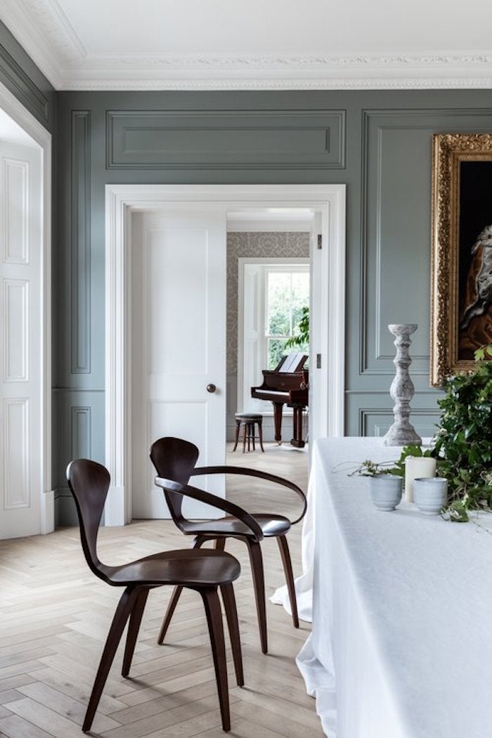 Dining Room View to Drawing Room by Louise Holt Design Ltd on 1stdibs