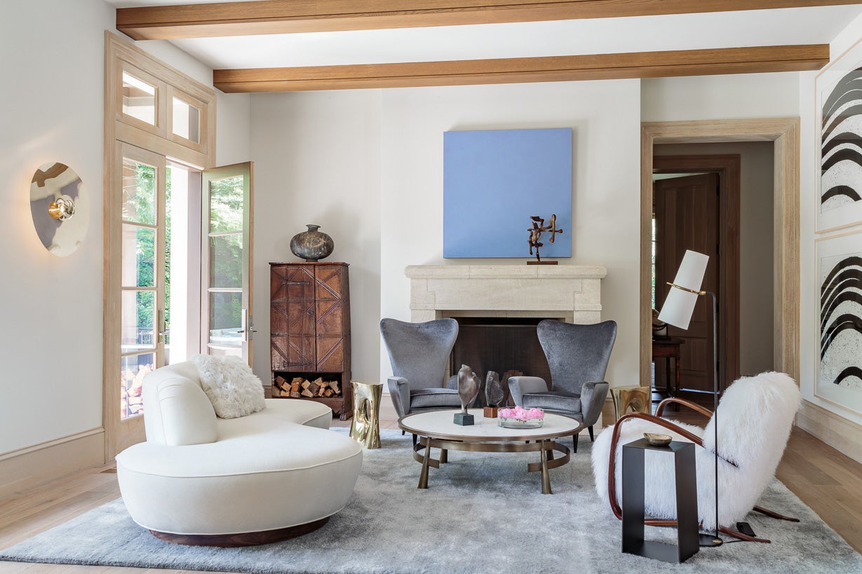 Living Room by Leverone Design Inc | 1stDibs