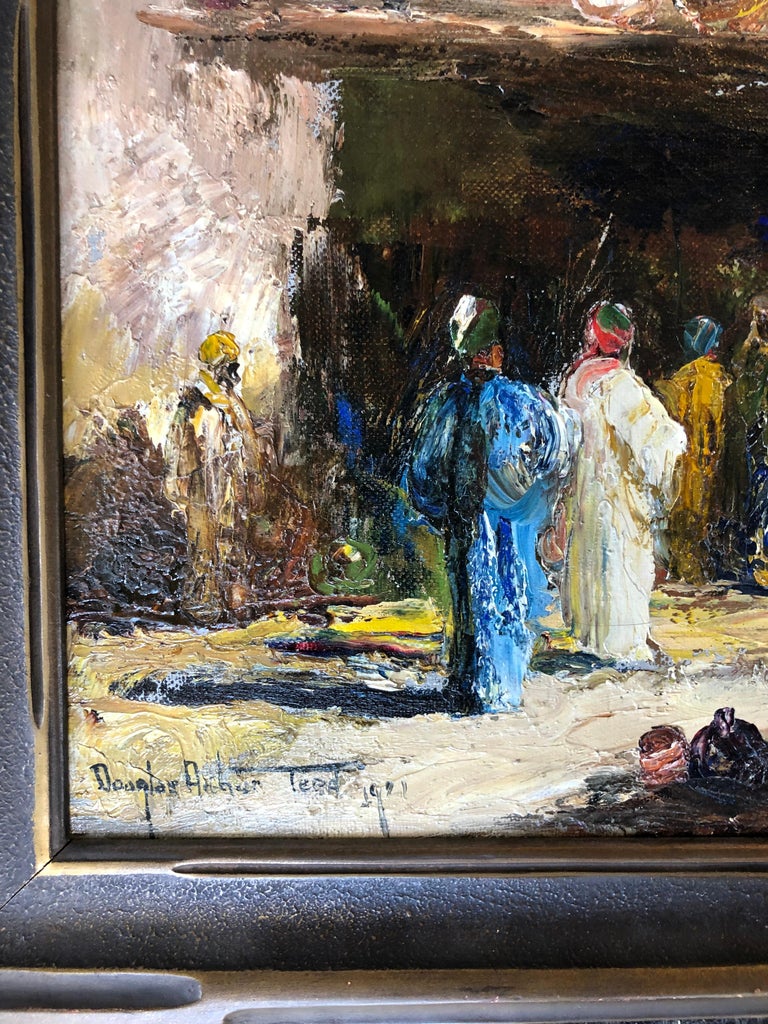 "Traders at the Market" Orientalist Painting by Douglas Arthur Teed at ...