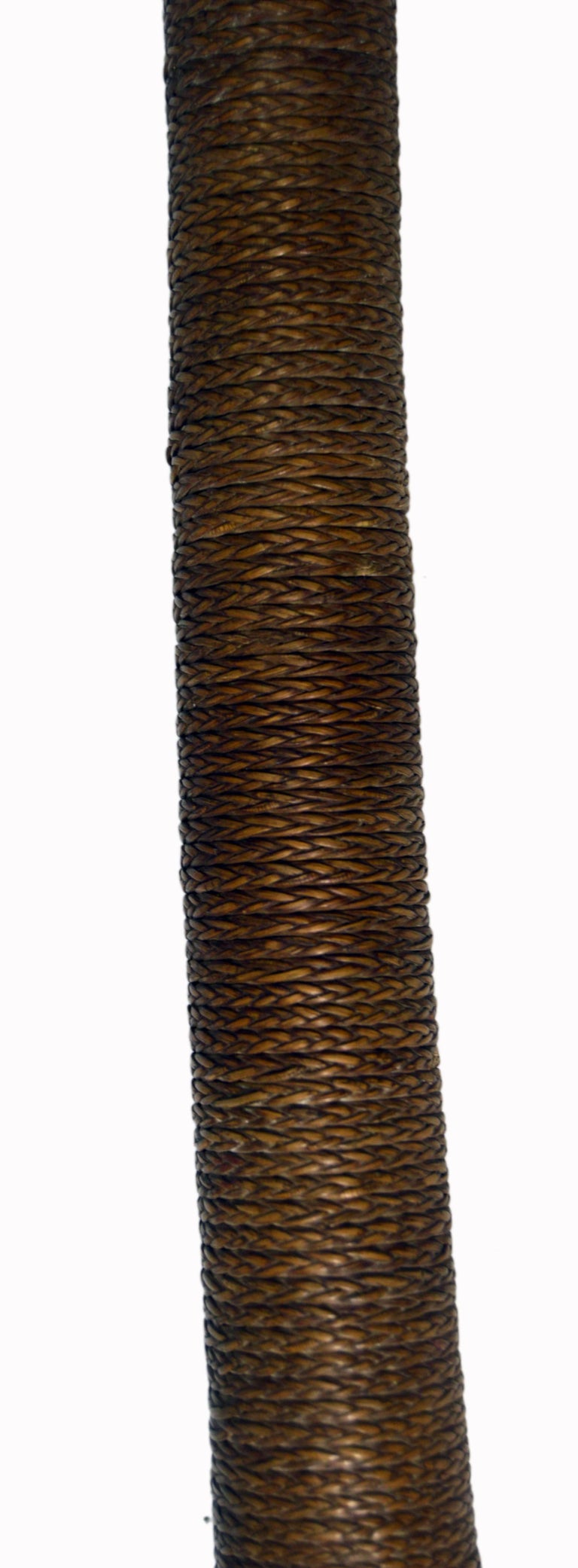 Traditional 19th Century Thai Daab Iron and Wood Sword with Original ...