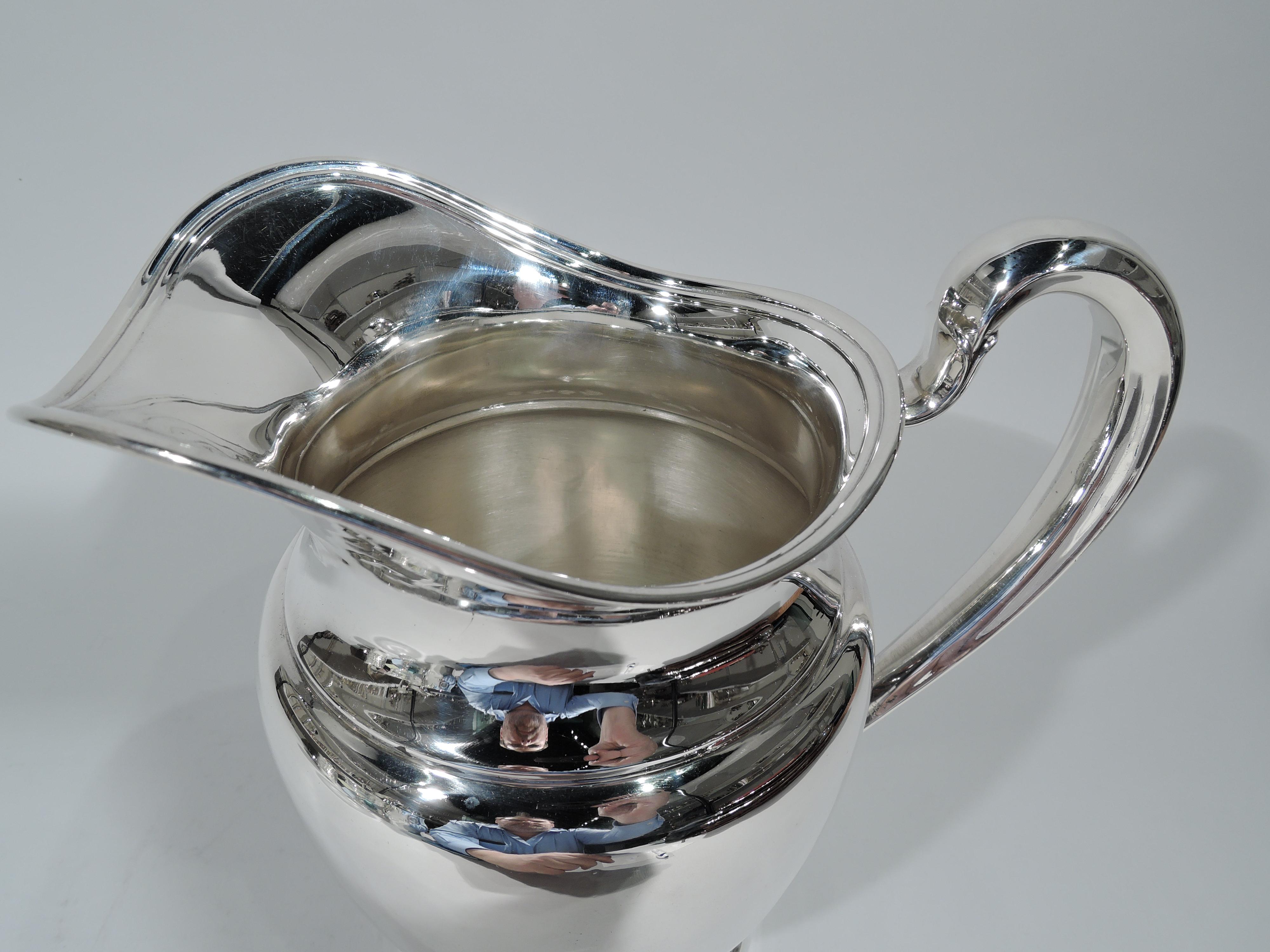 Traditional American Sterling Silver Water Pitcher at 1stDibs