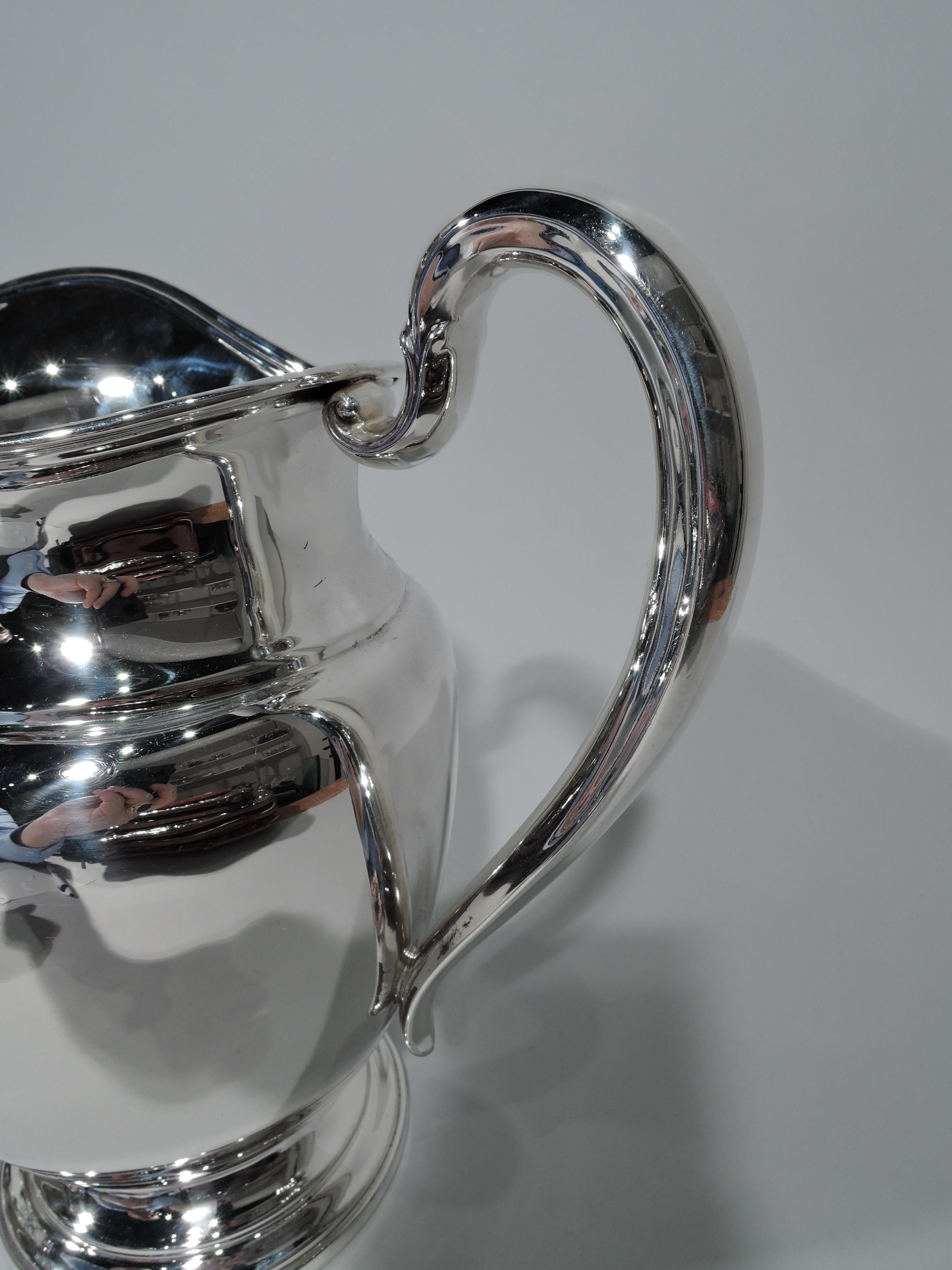 Traditional American Sterling Silver Water Pitcher at 1stDibs