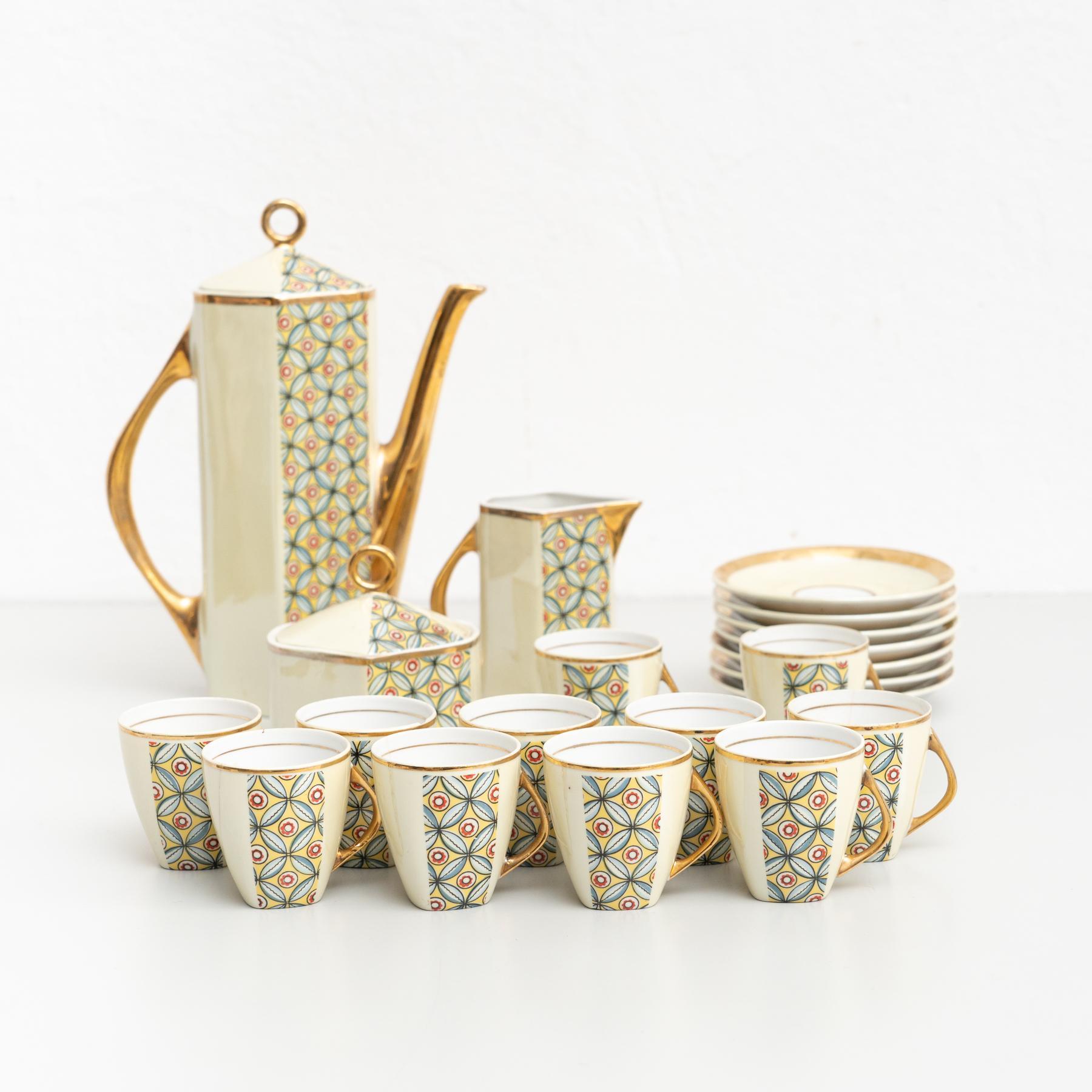 Traditional Antique French Coffee Set of 21 Pieces, circa 1950 For Sale ...