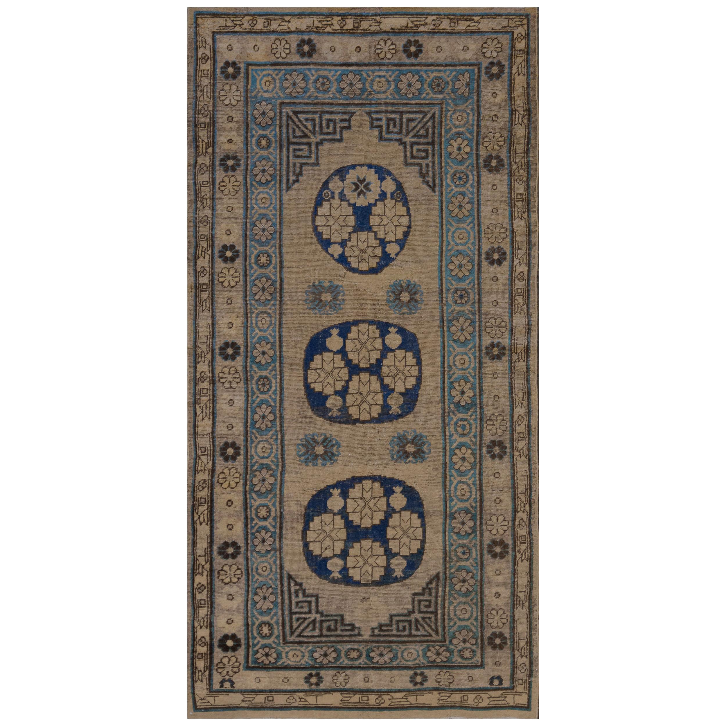 Handwoven Khotan Rug at 1stDibs
