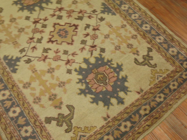 Traditional Antique Turkish Oushak Rug at 1stDibs