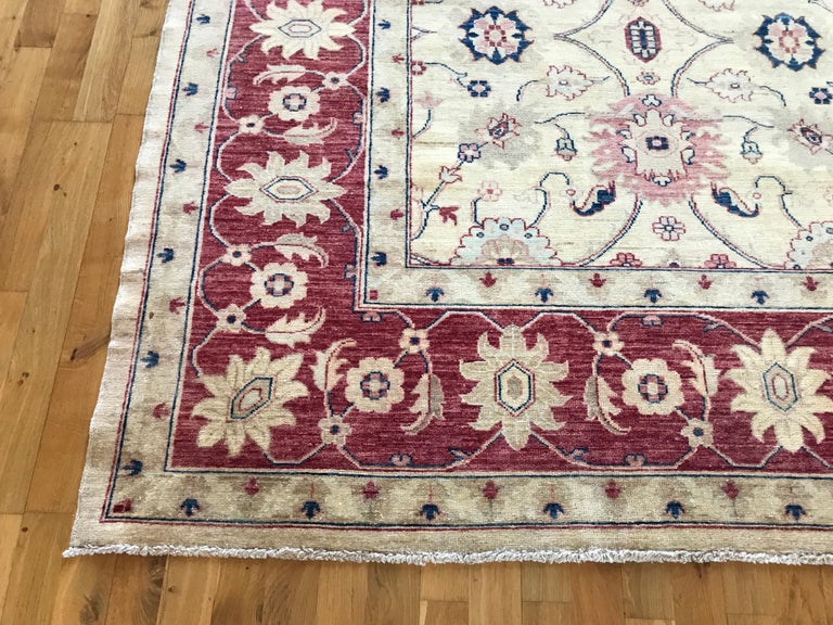Traditional Area Rug with Red Border For Sale at 1stDibs | area rugs ...