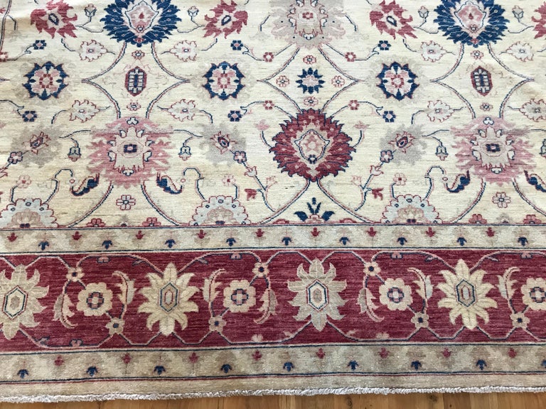 Traditional Area Rug with Red Border For Sale at 1stDibs | area rugs ...