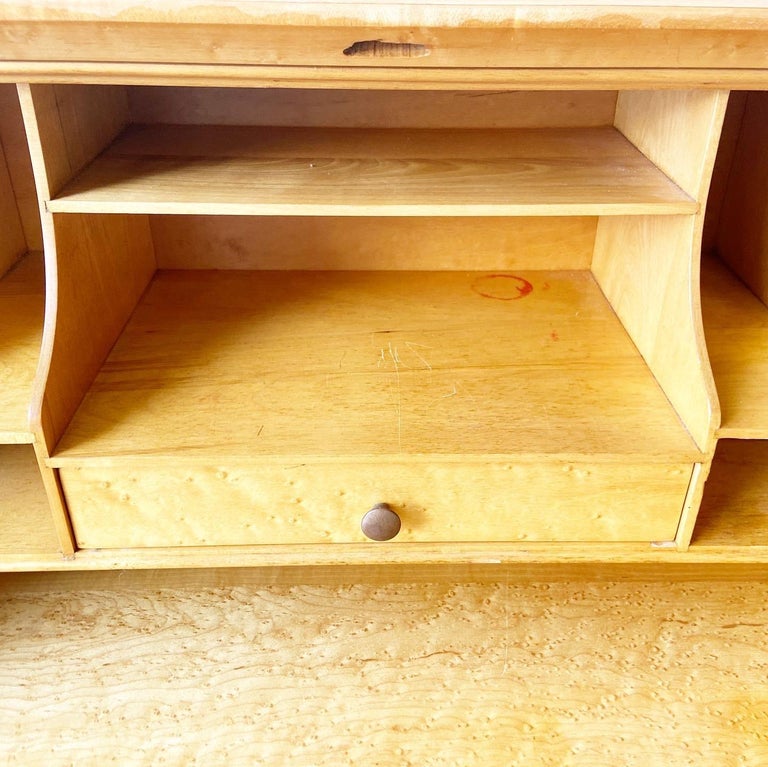 Traditional Birds Eye Maple Secretary Desk at 1stDibs