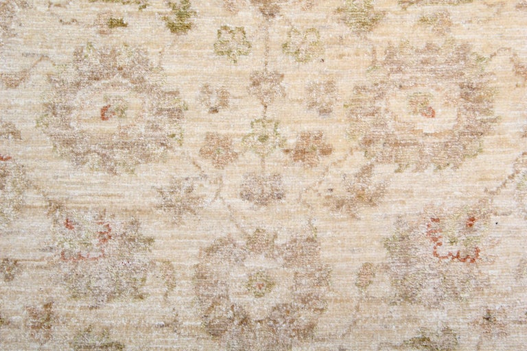 Traditional Carpet Oriental Rug Cream Beige Rug Handmade Carpet For ...
