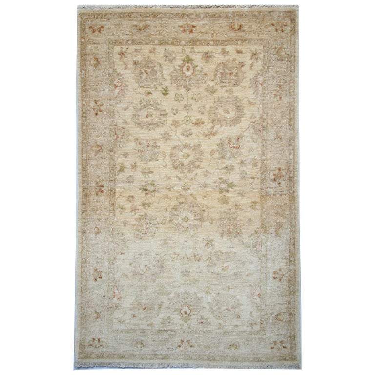 Traditional Carpet Oriental Rug Cream Beige Rug Handmade Carpet For ...