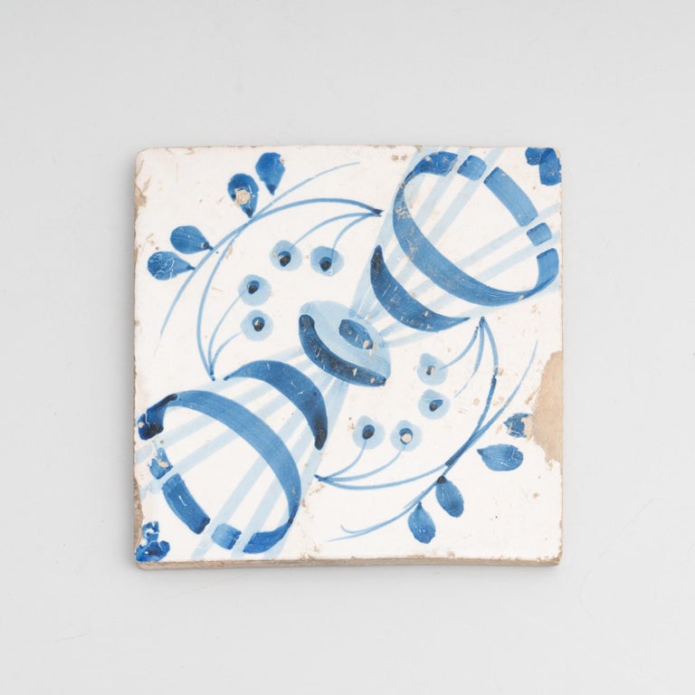 Traditional Decorative Modernist Ceramic Spanish Tile, circa 1940 For ...