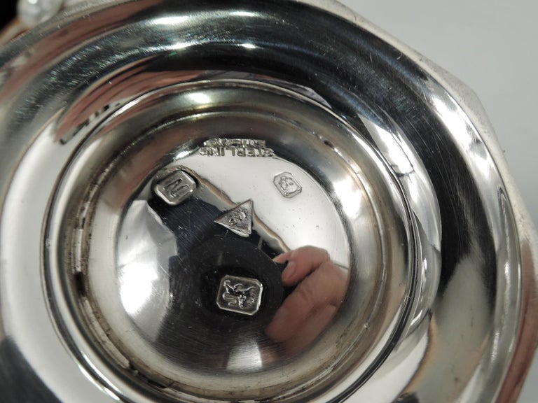 Traditional English Georgian Sterling Silver 3-Piece Coffee Set For ...