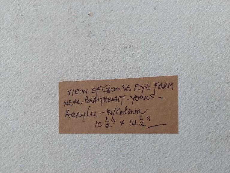 Traditional English Painting Landscape at Goose Eye Farm Braithwaite ...