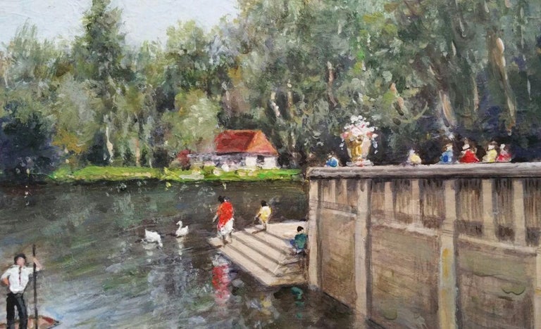 Traditional English Painting the Italian Lake, Hever Castle, Kent ...