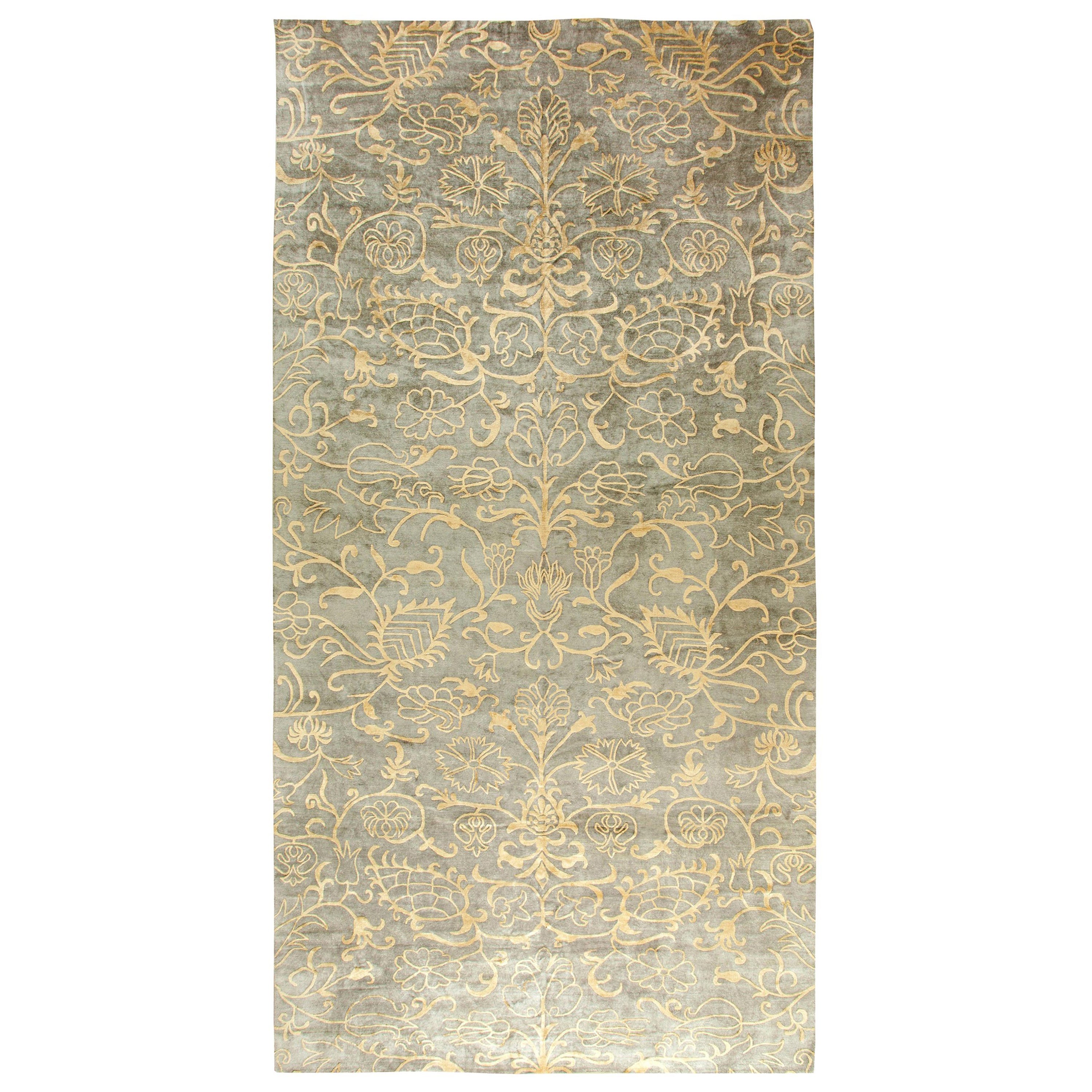 Light Beige Genuine Large European Cowhide Hair Rug For Sale at 1stDibs