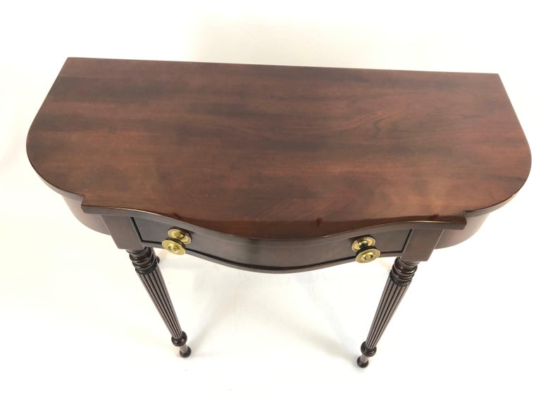 Traditional Federal Style Cherry Console Table at 1stDibs