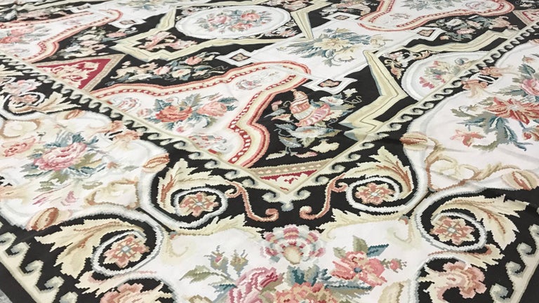 17th Century Traditional French Aubusson Style Flat Weave Rug For Sale ...