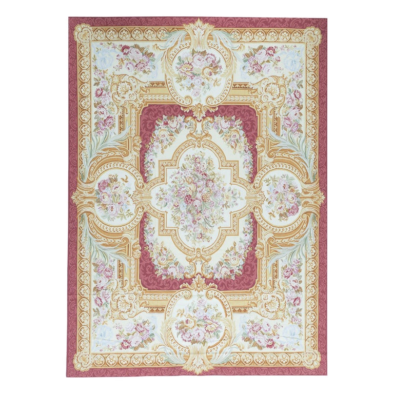 17th Century Traditional French Aubusson Style Flat-Weave Rug For Sale ...