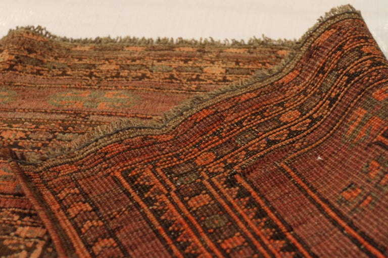 Traditional Hand-Knotted Afghan Rug For Sale at 1stDibs