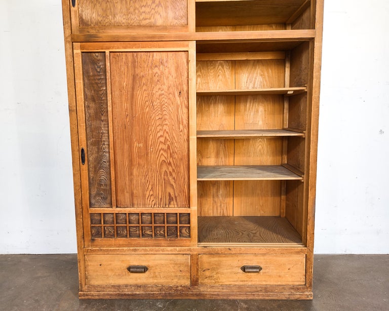 Traditional Japanese Getabako Tansu Cedar Chest, Early 20th Century at ...