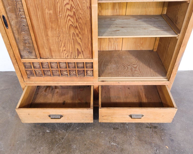 Traditional Japanese Getabako Tansu Cedar Chest, Early 20th Century at ...