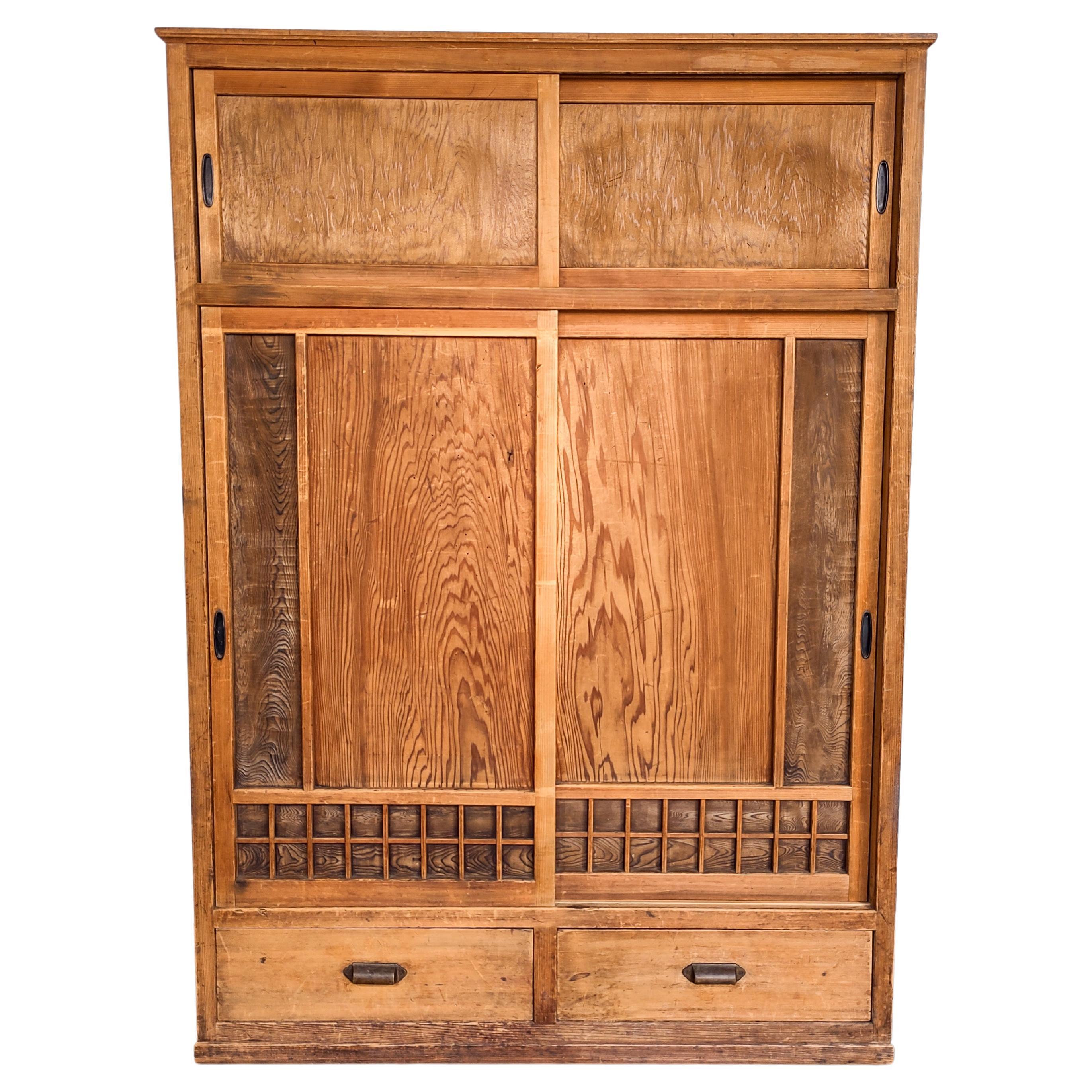 Traditional Japanese Getabako Tansu Cedar Chest, Early 20th Century at ...