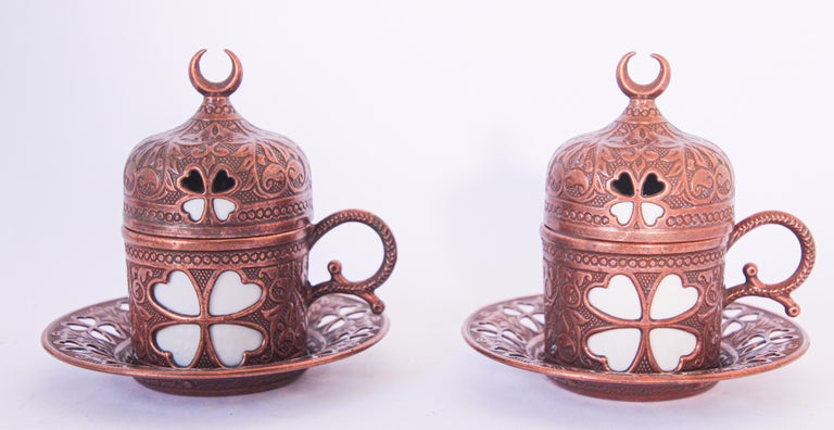 Traditional Ottoman Turkish Copper Coffee Set at 1stDibs | traditional ...
