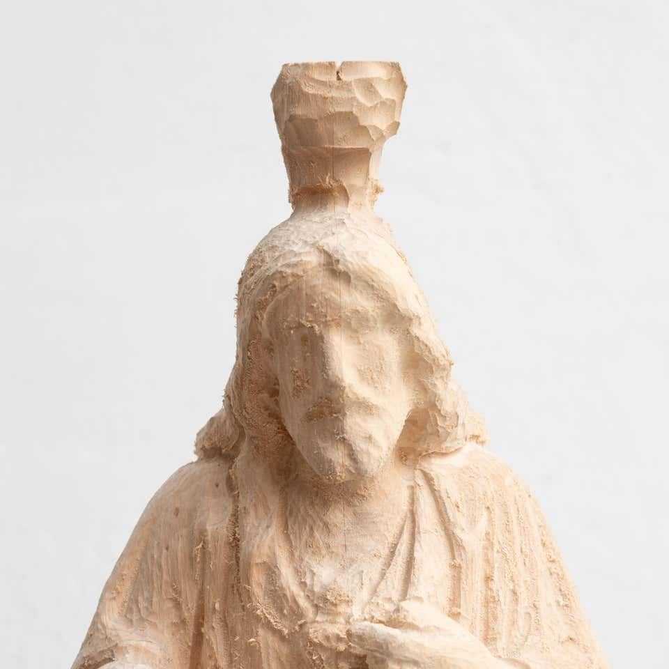 Traditional Religious Turned Jesus Christ Wooden Sculpture For Sale at ...