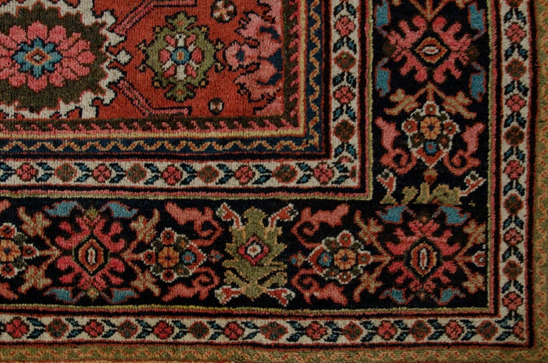 Traditional Rust Brown Wool Area Rug All Over Rare Oriental Carpet For ...