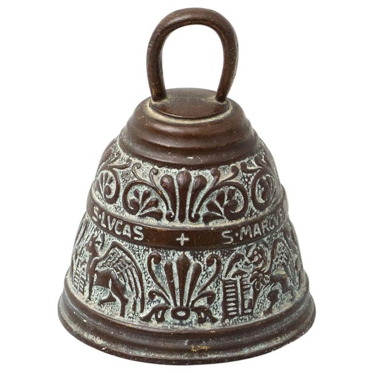 Traditional Spanish Rustic Bronze Bell, circa 1880 at 1stDibs
