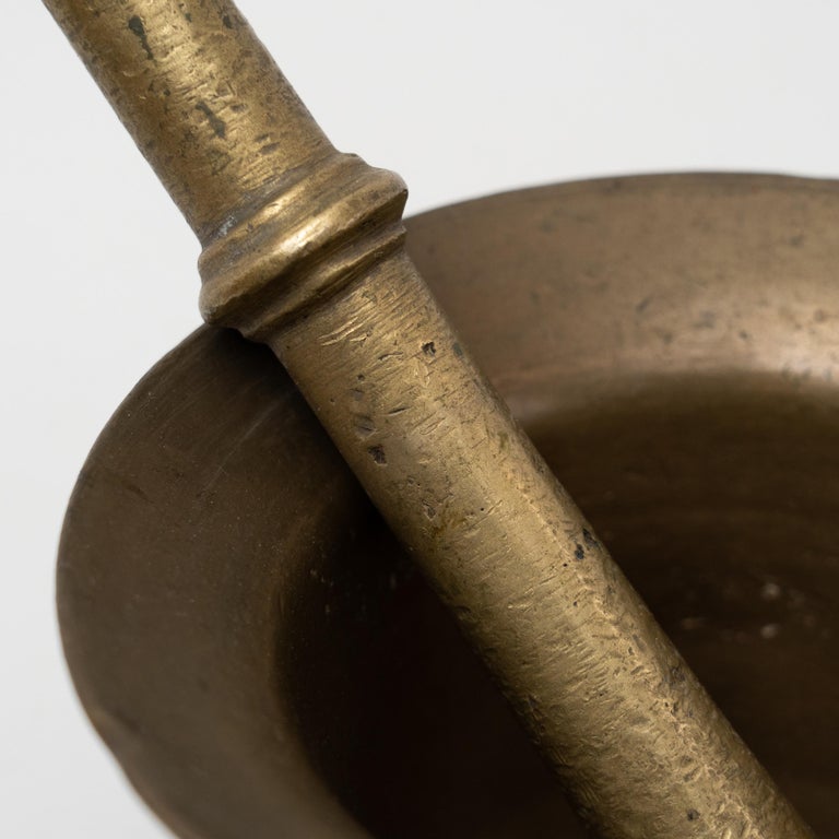 Traditional Spanish Set of Two Vintage Metal Mortar, circa 1950 For ...